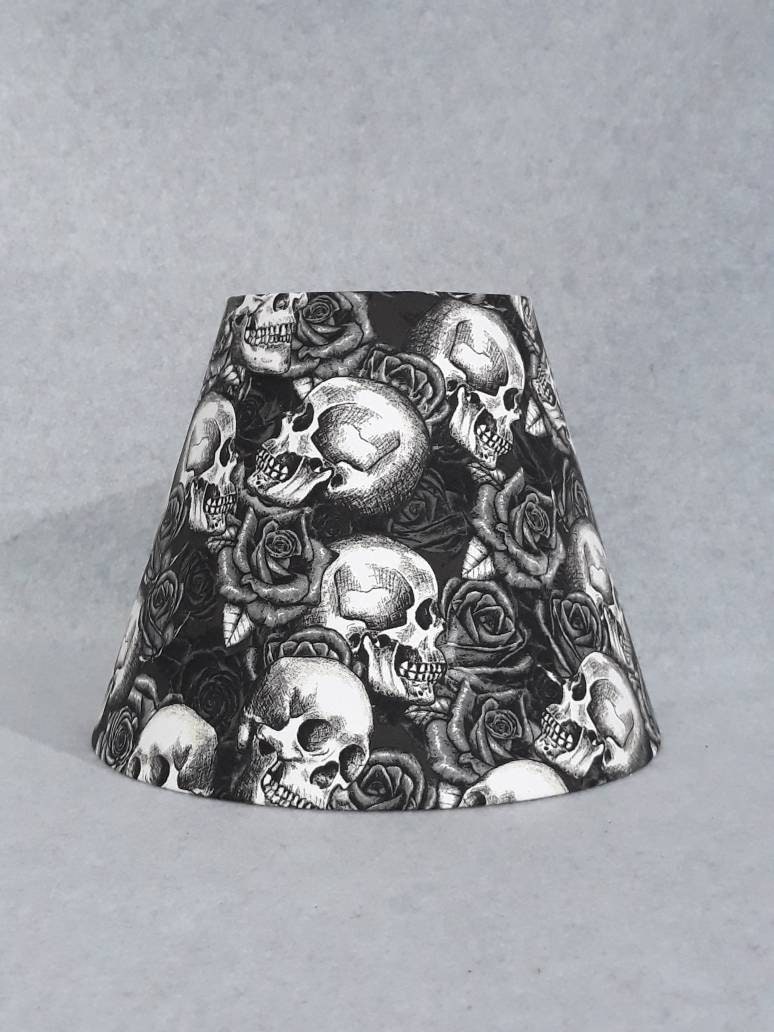Skulls and Roses Lamp Shade. Shades Are 9.5 X 5 X | Etsy