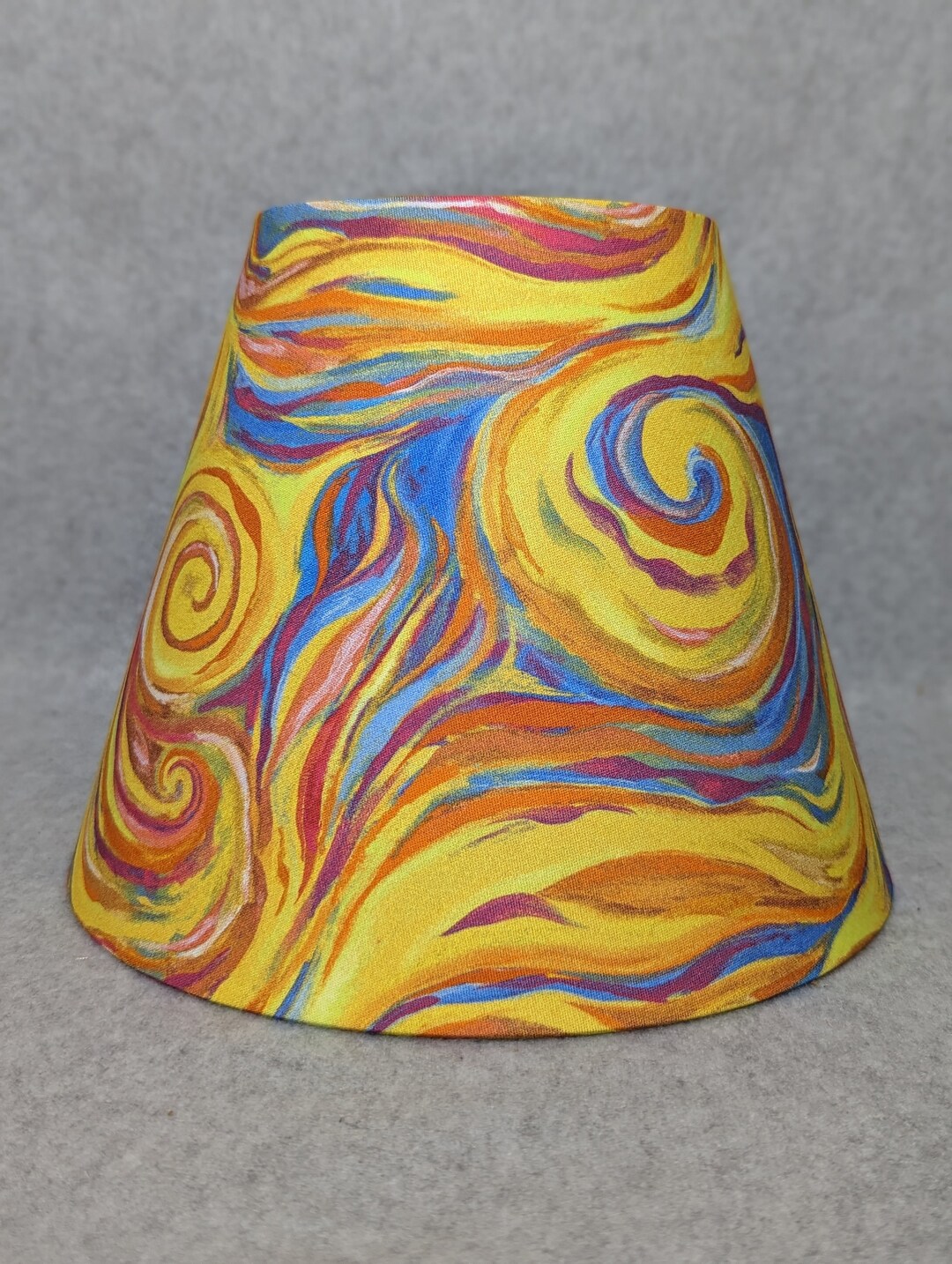 Artsy Swirls Lamp Shade. Swirl. Shade is 9.5 Wide at the Bottom, 5 Wide ...