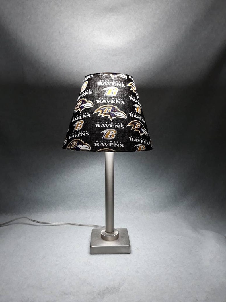 Baltimore Ravens Lamp Shade. NFL. Shades Are 9.5" X 5" X 7" Tall - Etsy