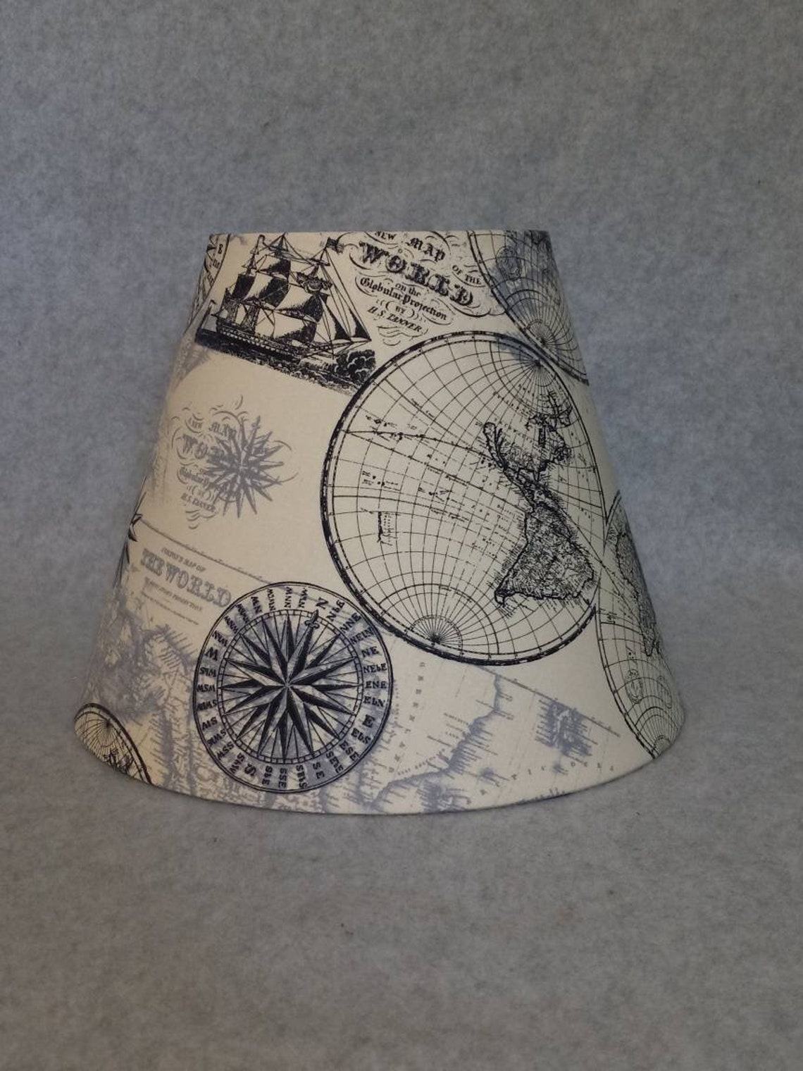 Old World Map Lamp Shade. Shades Are 9.5 X 5 X - Etsy UK