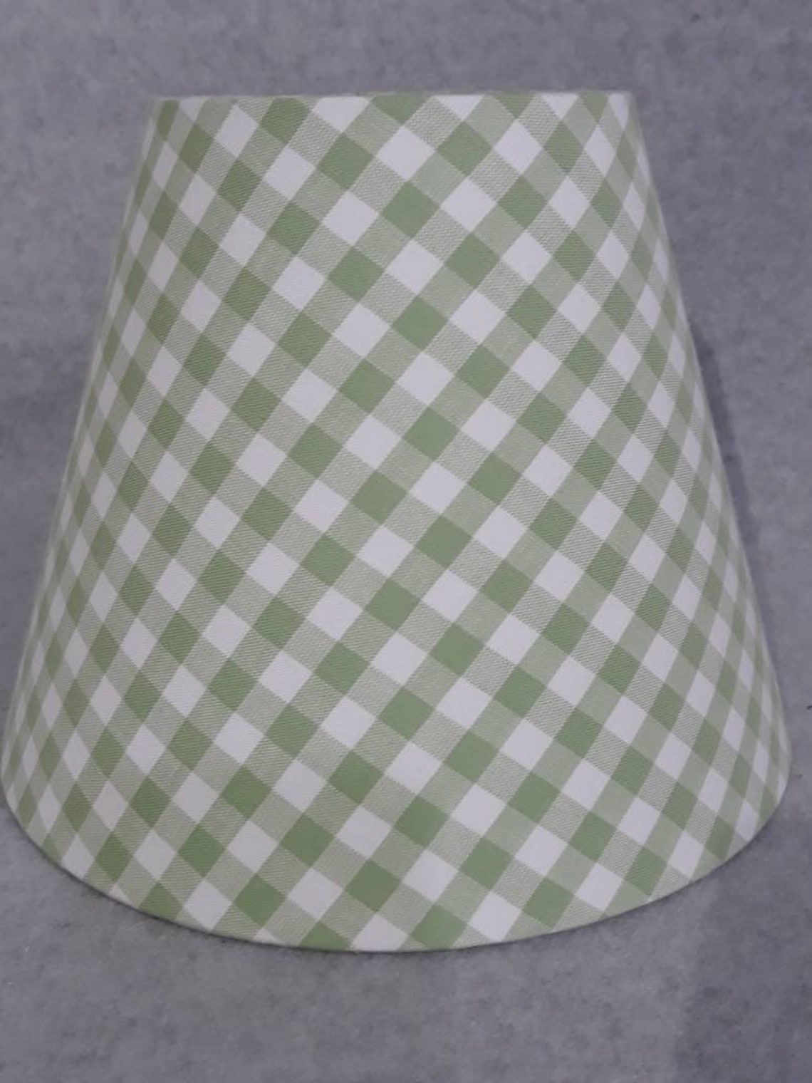 Green Gingham Check Lamp Shade. Checkered. Green and White. - Etsy