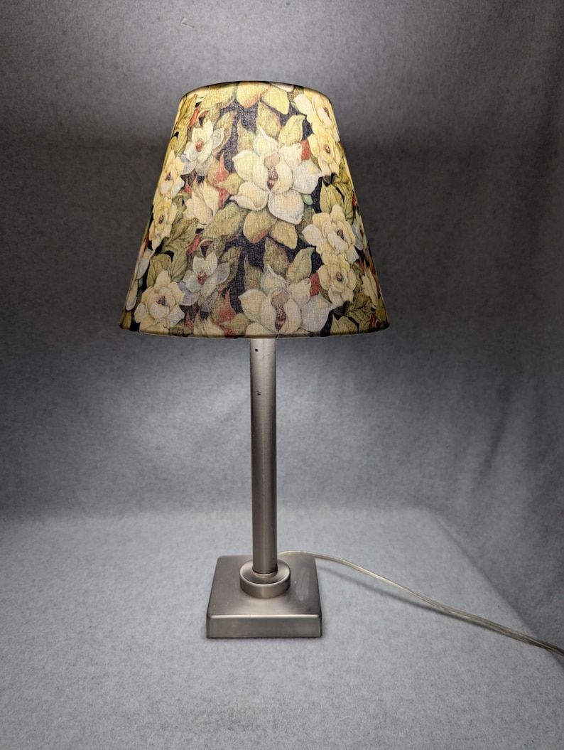 Classic Magnolia Lamp Shade. Vintage. Magnolias. Floral. Plants ...