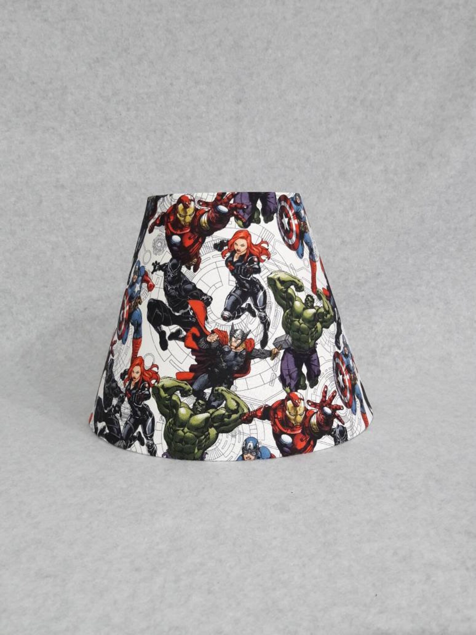 Marvel Lamp Shade. Thor Captain America Hulk Ironman Black | Etsy