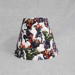 Marvel Lamp Shade. Thor, Captain America, Hulk, Ironman, Black Panther ...