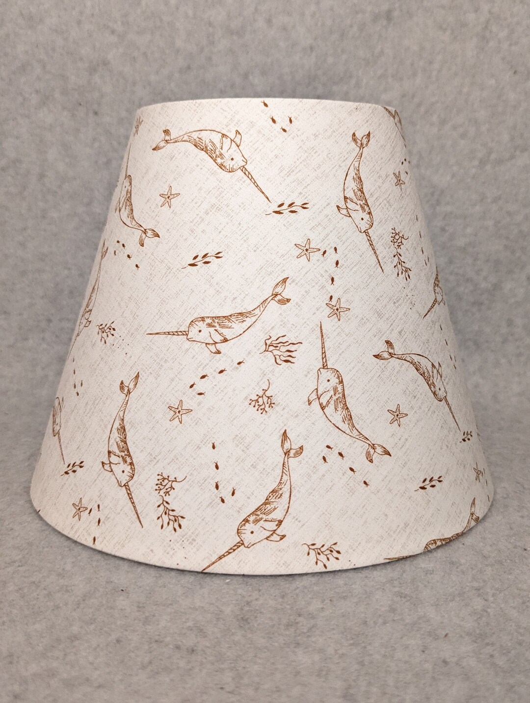Narwhal Lamp Shade. Whale. Fish. Narwhals. Shades Are 9.5" Wide at the ...