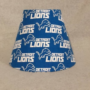 Detroit Lions Lamp Shade. NFL. Shades Are 9.5" X 5" X 7" Tall - Etsy