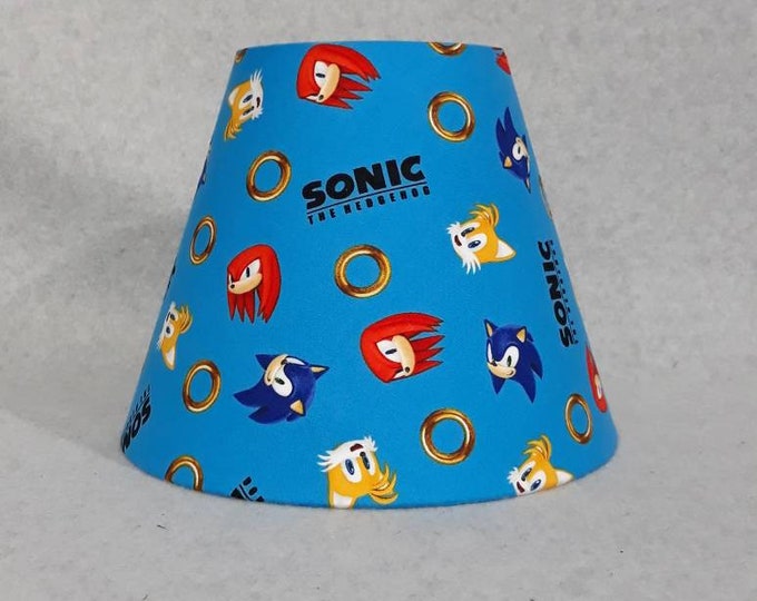 Sonic the Hedgehog Lamp Shade (nintendo, Sega). Random. Shades Are 9.5 ...