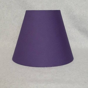 Purple Lamp Shade. Solid Color. Shade is 9.5 Wide at the Bottom, 5 ...