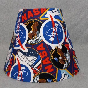 NASA Lamp Shade. N.A.S.A. Space, Shuttle. Shades Are 9.5" X 5" X 7 ...