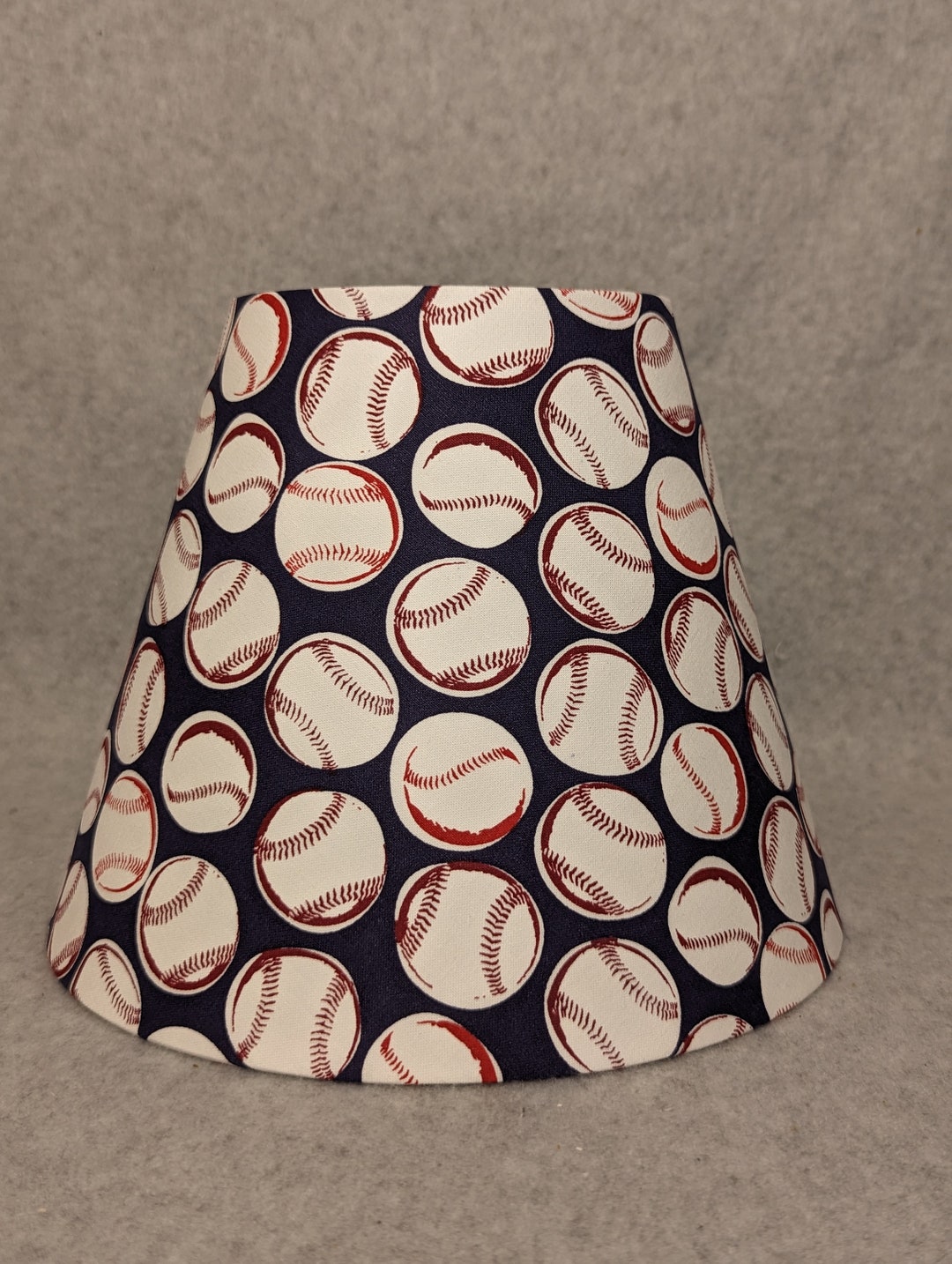 Navy Blue Baseball Lamp Shade. Seams. Blue. Shades Are 9.5" X 5" X 7 ...