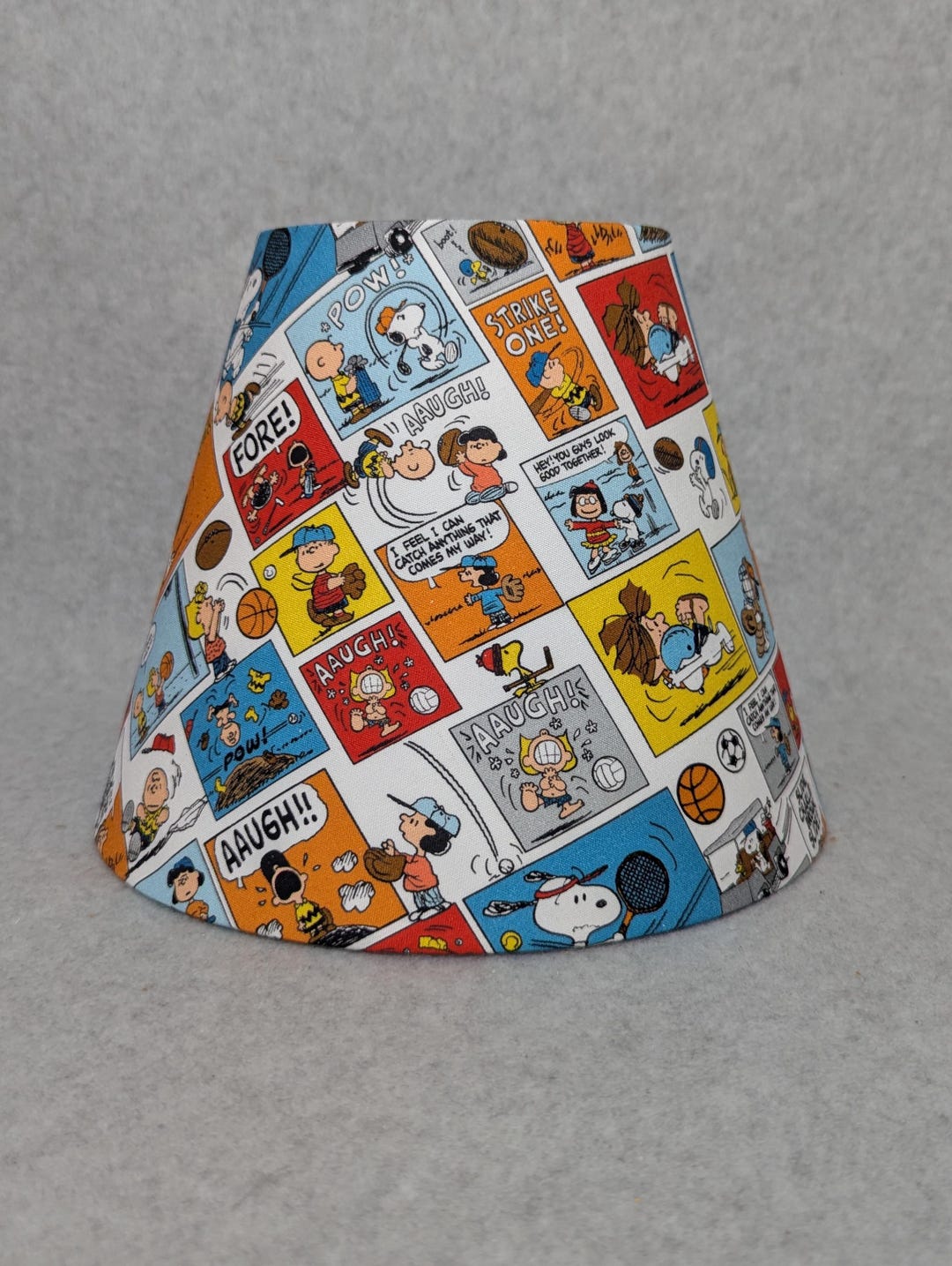 Peanuts Sports Lamp Shade. Snoopy, Woodstock, Charlie Brown. Shades Are ...