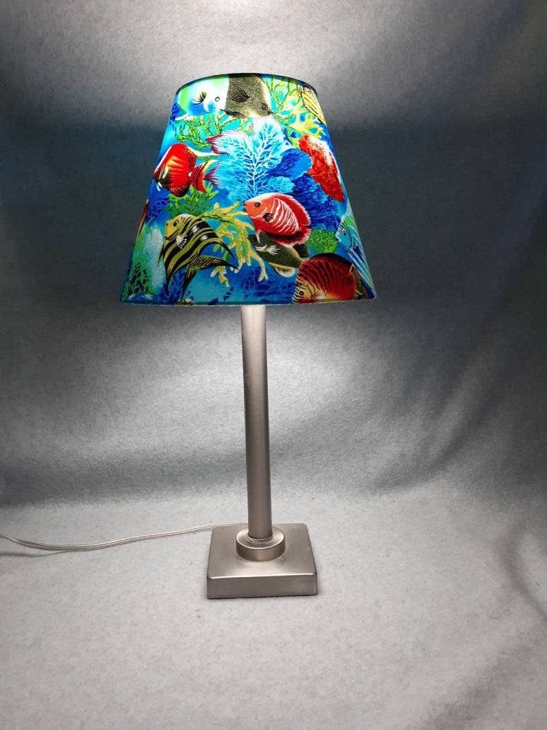 Tropical Fish Lamp Shade. Coral Reef. Shades Are 9.5 X - Etsy