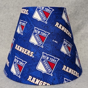 New York Rangers Lamp Shade NHL. Shades Are 9.5 X 5 X 7 Tall - Etsy