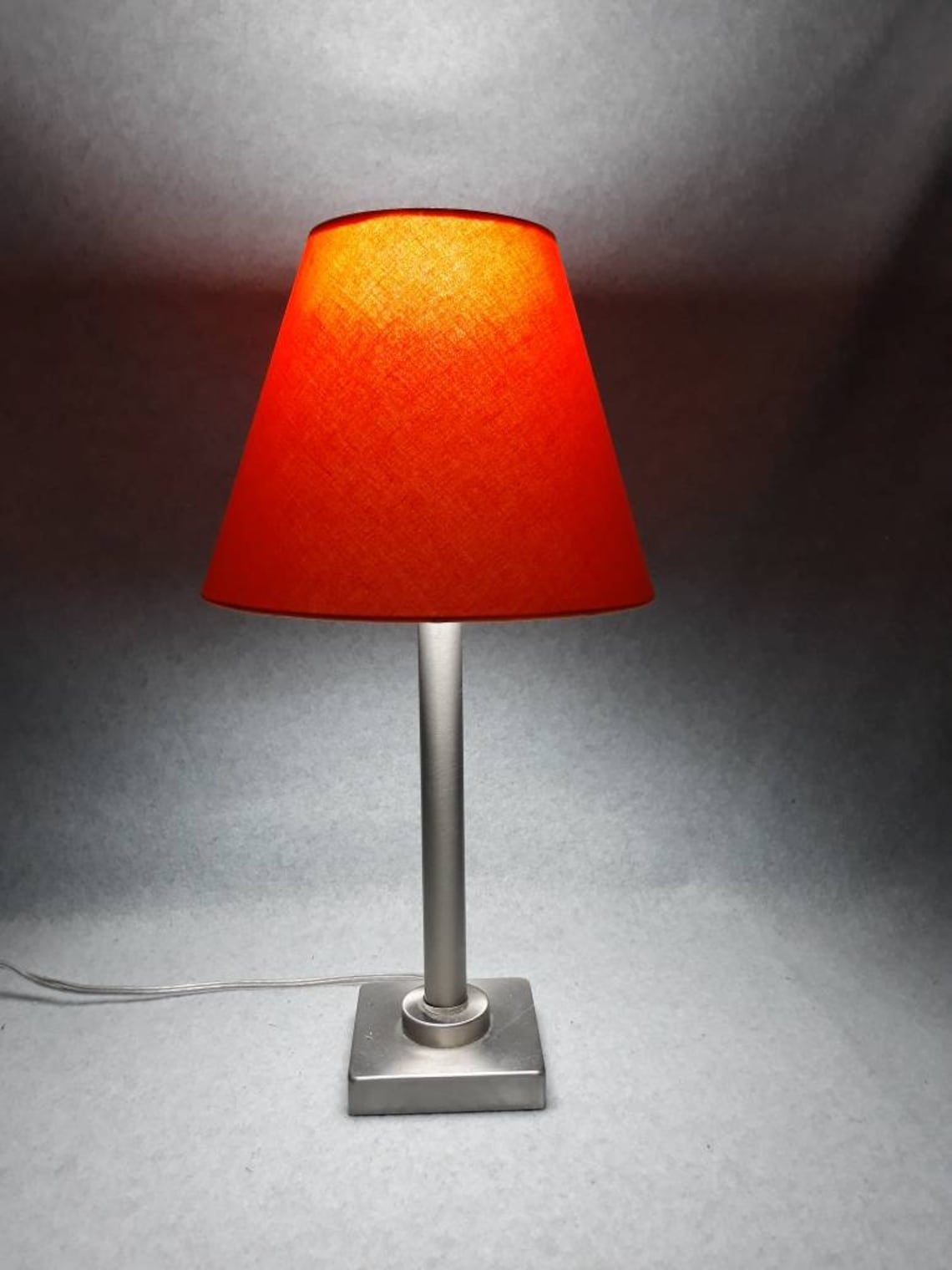 Orange Lamp Shade. Solid Color. Shade is 9.5 Wide at the - Etsy