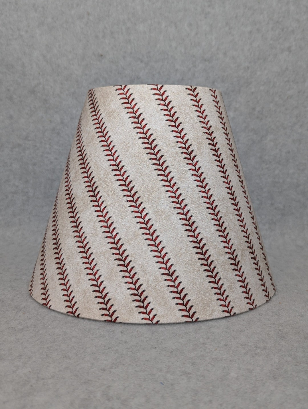 Distressed Look Baseball Lamp Shade. Seams. Red. Old Look. Shades Are 9 ...