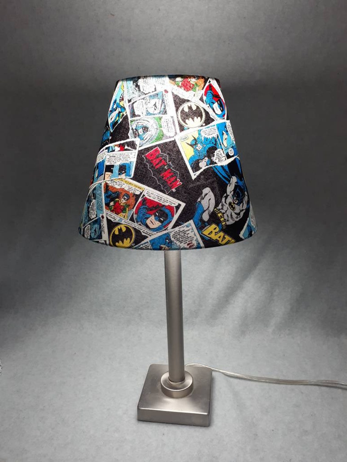 Batman Lamp Shade DC Comics. Shades Are 9.5 X 5 - Etsy