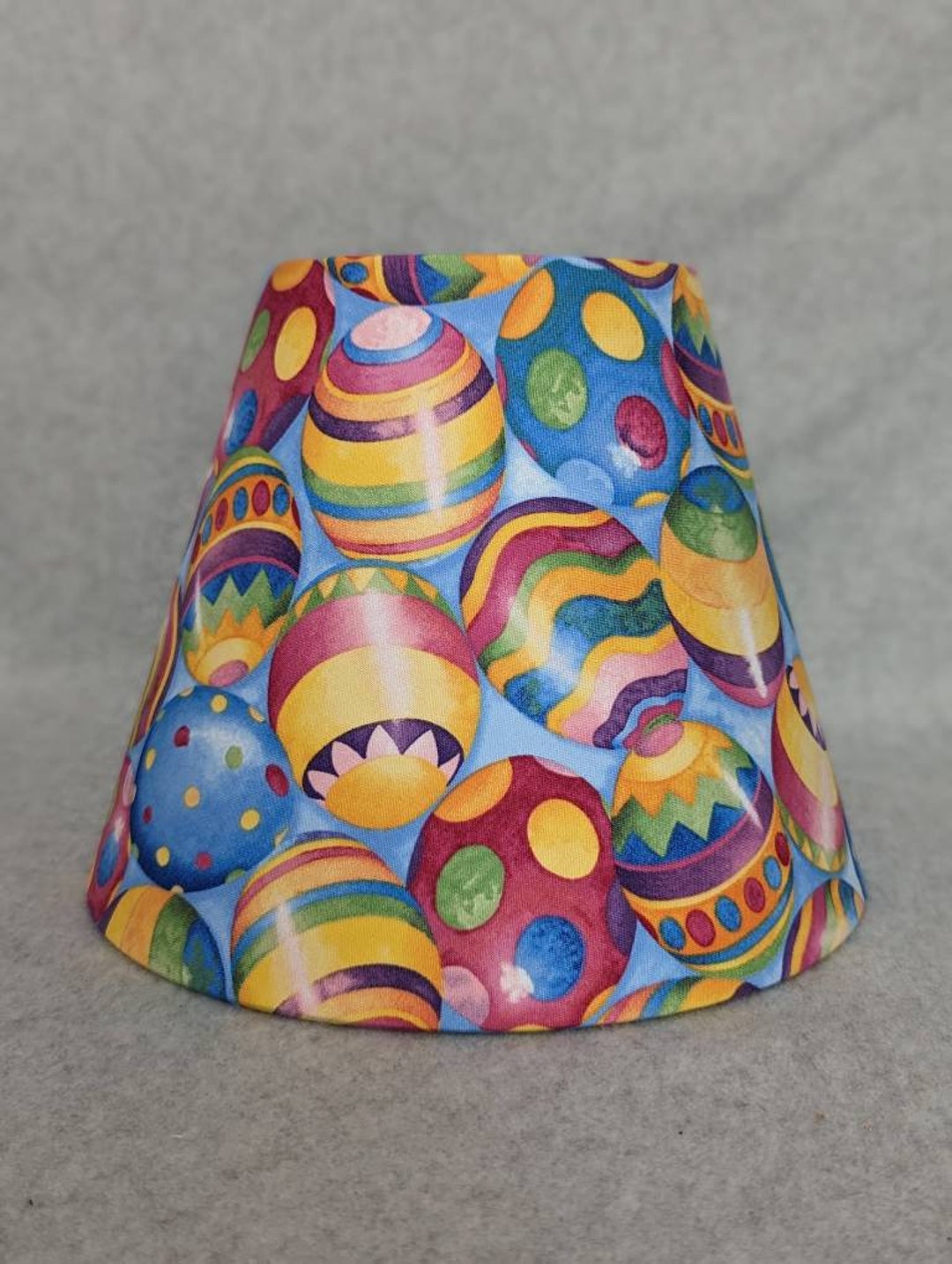 Easter Egg Lamp Shade. Pastel Colors. Colorful. Shades Are 9.5" X 5" X ...