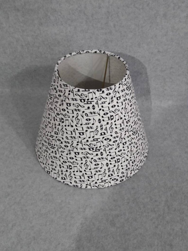 Music, Musical Notes Lamp Shade. Shades Are 9.5" X 5" X 7" Tall - Etsy