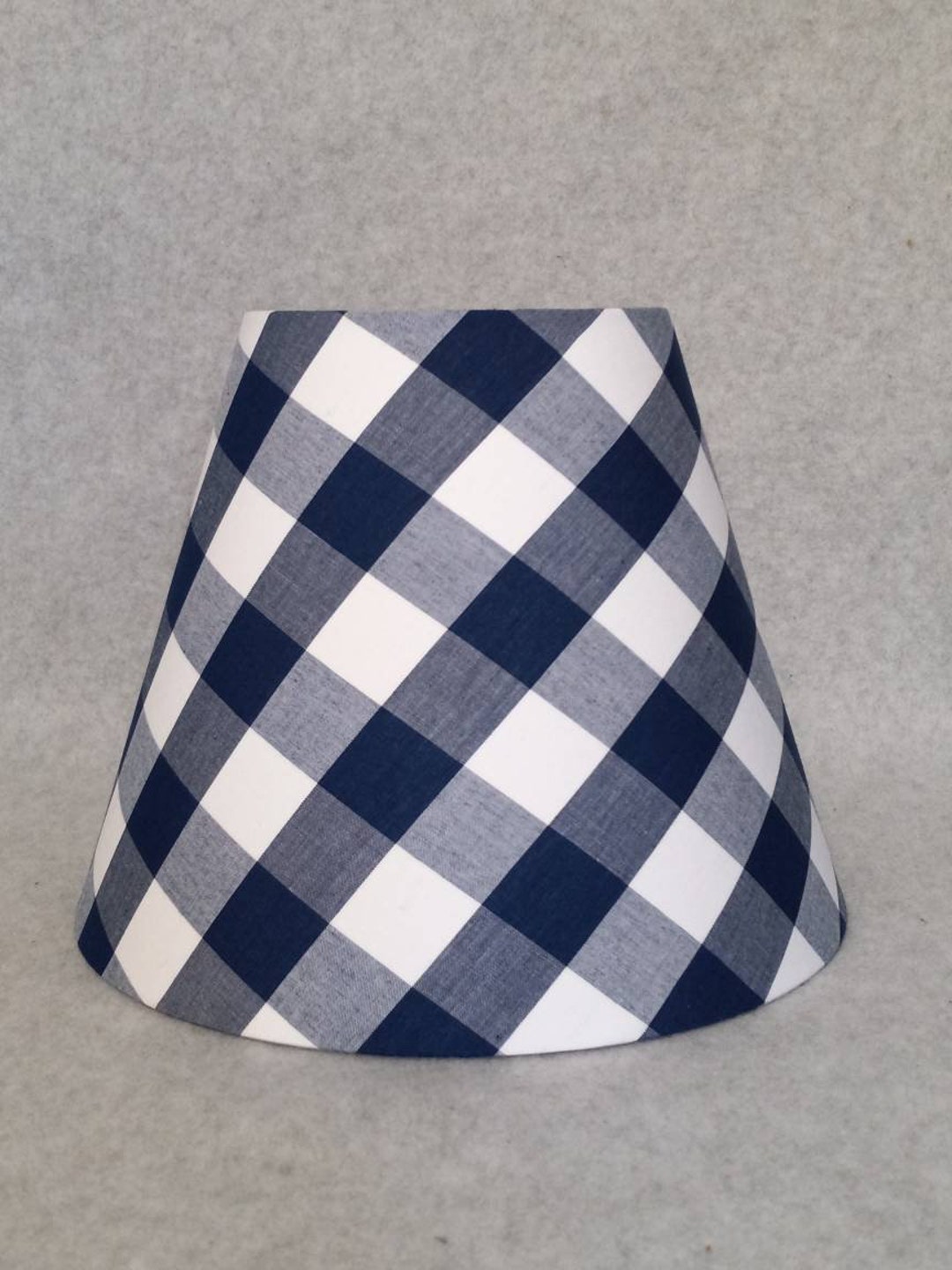 Navy Blue Buffalo Check Lamp Shade. 1 Squares. Checkered. Blue and ...