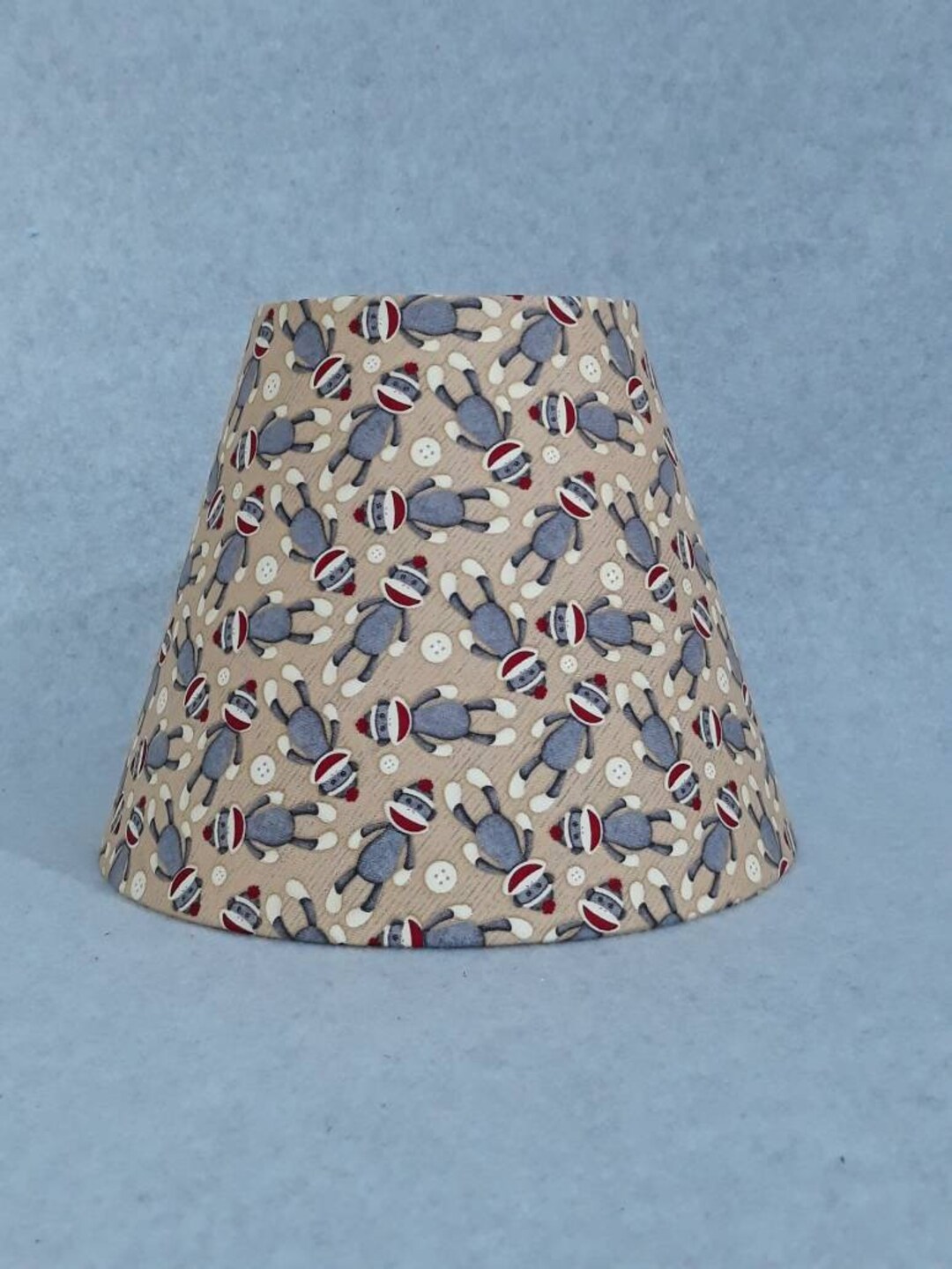 Sock Monkey Lamp Shade. Tan. Shades Are 9.5" X 5" X 7" Tall - Etsy