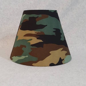 Camouflage Lamp Shade. Camo. Shades Are 9.5" X 5" X 7" Tall - Etsy