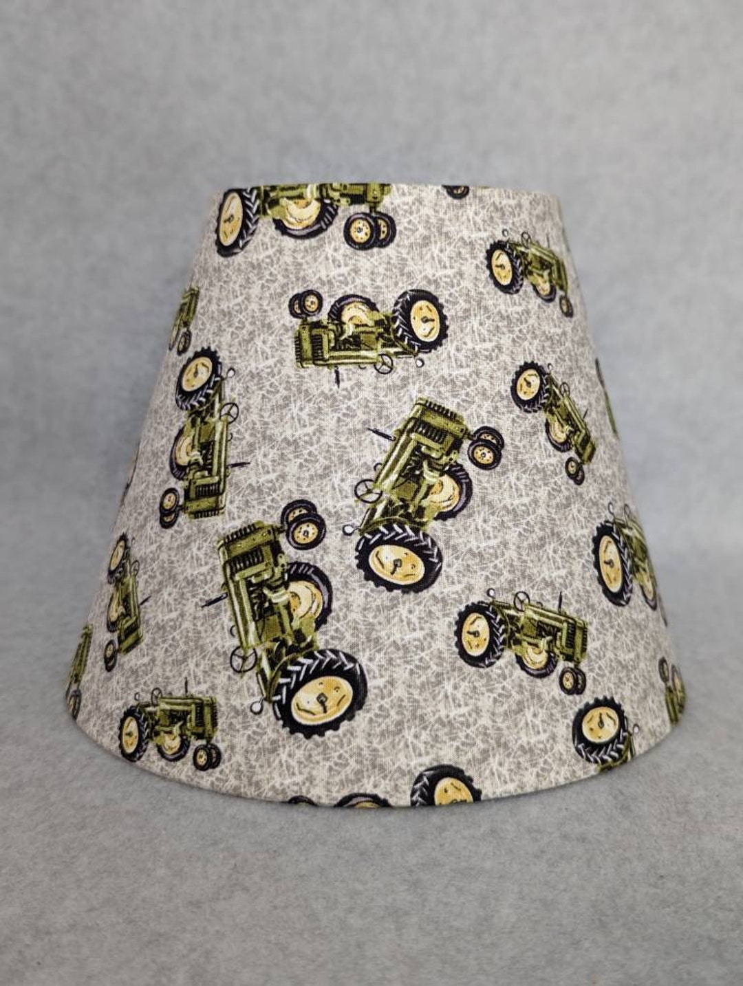 Tractor Lamp Shade. Generic Tractor. Green. Shades Are 9.5" Wide at the ...