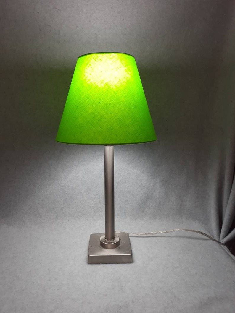 Green lamp shade. Solid green. Shade is 9.5 wide at | Etsy