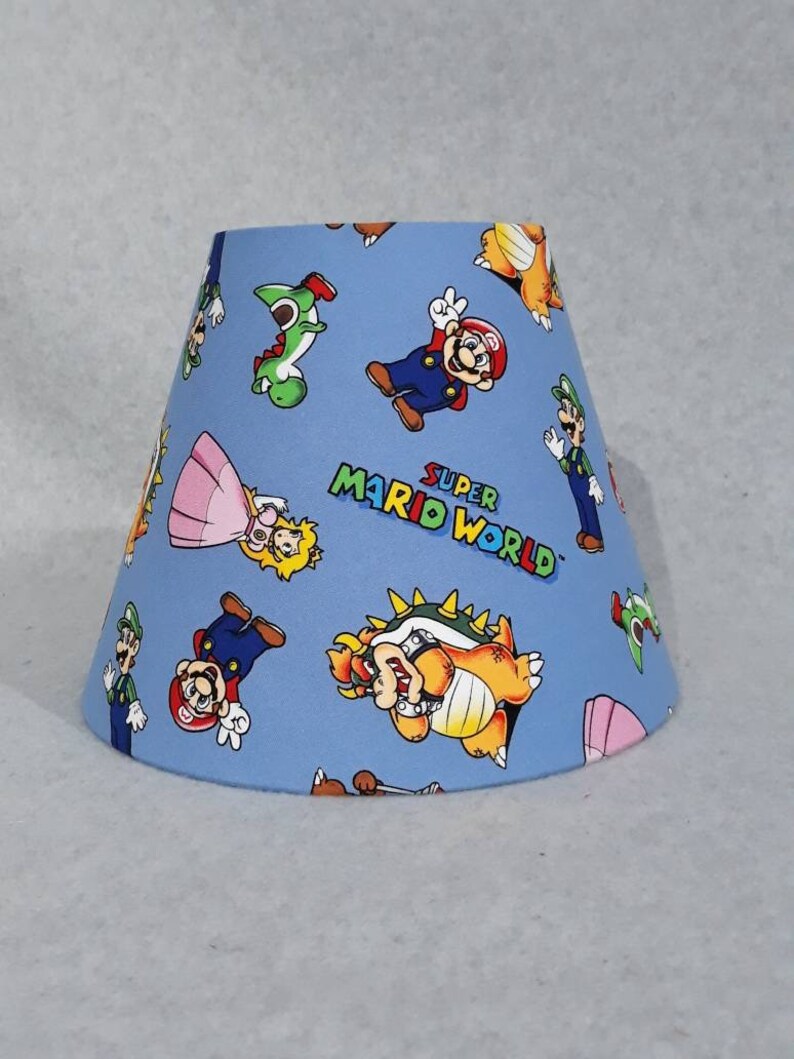 Super Mario World Lamp Shade nintendo. Characters Packed. - Etsy