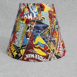 Marvel Comic Book Lamp Shade. Images Are Random. Thor, Wolverine ...