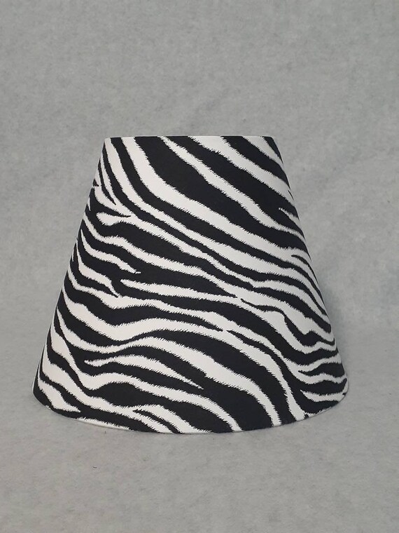 Zebra Stripes Print Lamp Shade. Safari. Shades Are 9.5 - Etsy