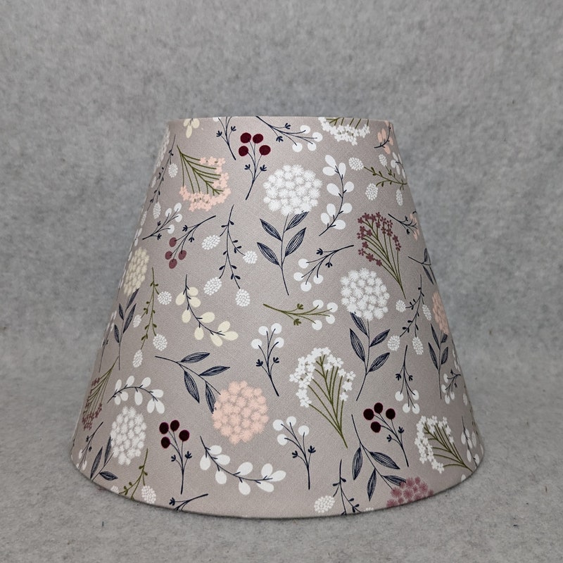 Grey Leaves Lampshade - Etsy
