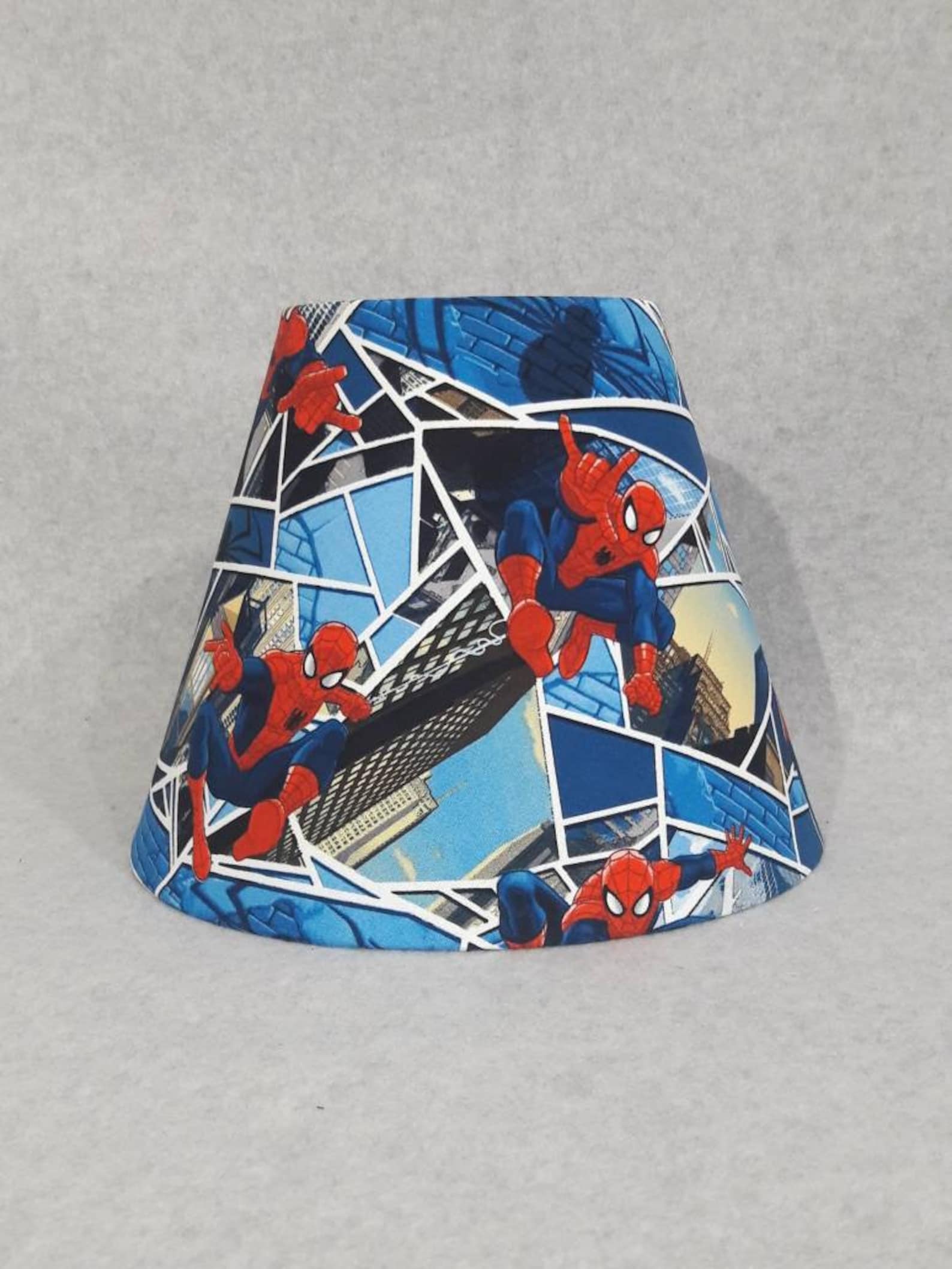 Spider-man Lamp Shade (marvel Comics). Shades Are 9.5" X 5" X 7" Tall ...