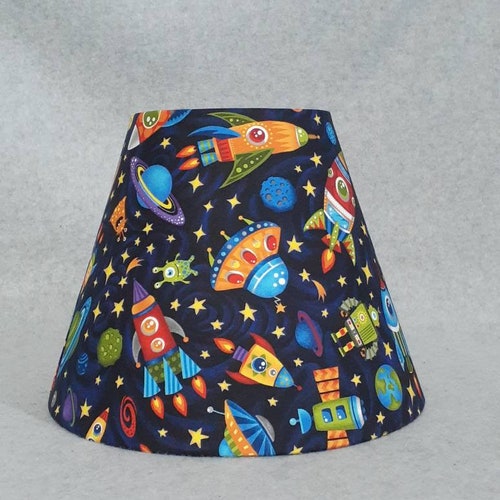 Astronaut Space Ship Rocket Lamp Shade. Alien. Shades Are - Etsy