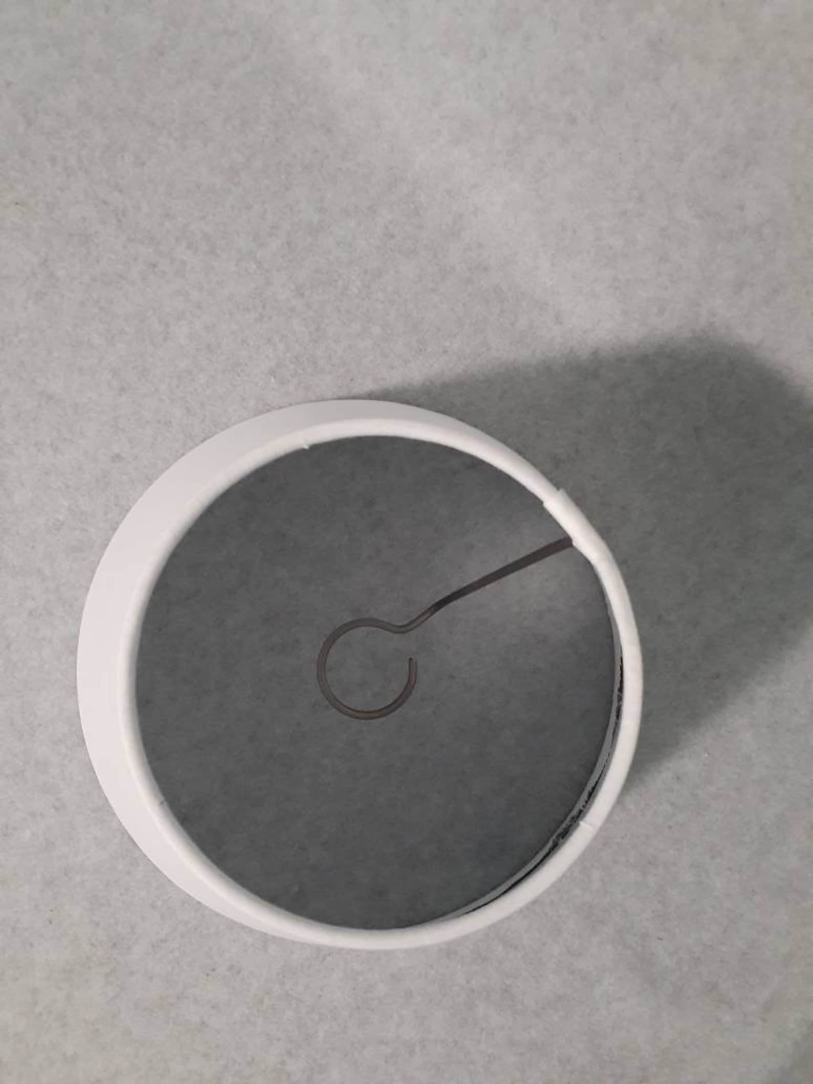 Bright White Lamp Shade. Solid. Shade is 9.5" Wide at the Bottom, 5 ...