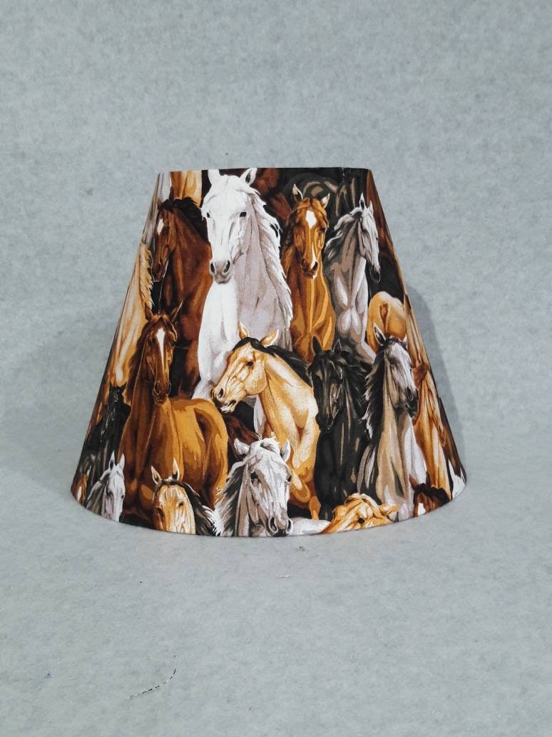 Wild Horse Lamp Shade. Horses. Farm. Shades Are 9.5 X - Etsy