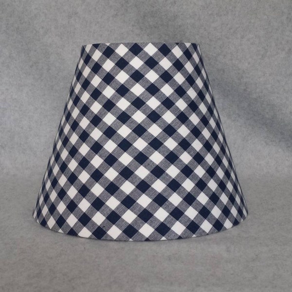Tan and White Buffalo Checked Lamp Shades - Etsy