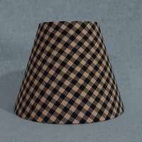 Blue Buffalo Check Pleated Lampshade: Sky Camden Fabric - Etsy
