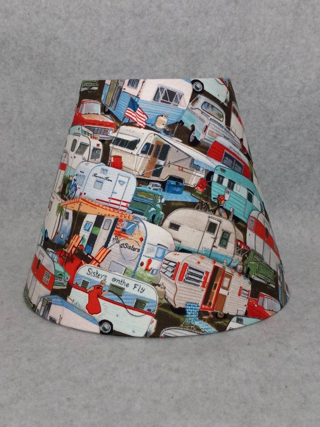 Camper Lamp Shade. RV, Campers, Trailers, Vacation, Shades Are 9.5" X 5 ...