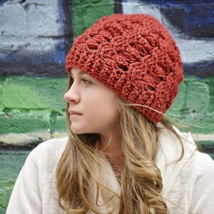 Rust Hat/rust Beanie Hat/burnt Orange Hat/winter Hat/beanie Hat (fits ...