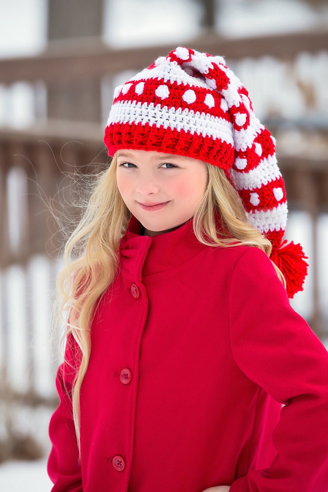 Long Tail Stocking Hat With Pom Pom/stocking Cap/stocking | Etsy