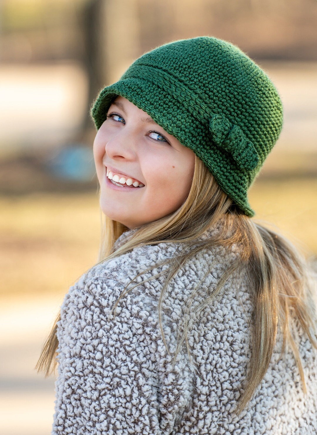 Dark Sage Green Hat/beanie Hat/cloche/hat/beanie/dark Sage Green Cloche ...