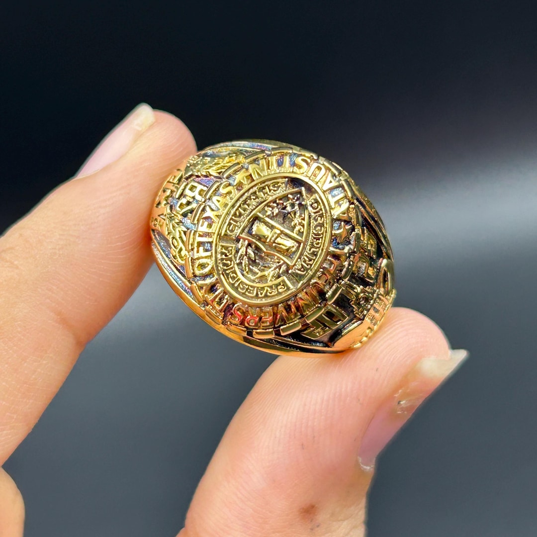 Men's the University of Texas at Dllas Ring 14k Yellow Gold Plated, Men ...