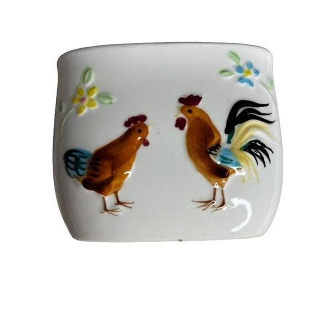 Vintage Chicken/rooster Trinket Box No Lid - Etsy