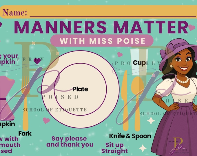 Table Manners Etiquette, Editable Table Manners, Table Manners, Habit ...