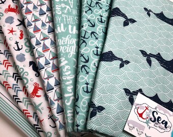 Nautical Riley Blake Fabric - Etsy