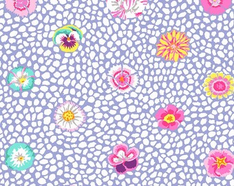 Kaffe Fassett Guinea Flower in Lavender & Pink From the Kaffe Fassett ...