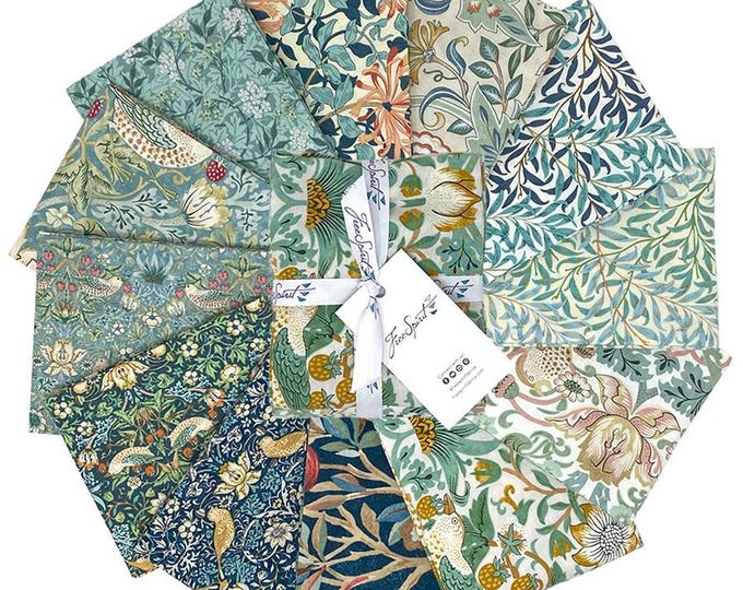William Morris - Saturday Stash 2025 Mint 12 Fat Quarter Bundle - Etsy