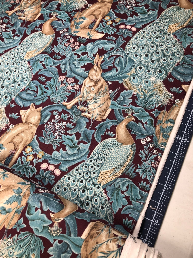 William Morris Forest Plum PWWM031 STANDEN Free Spirit - Etsy