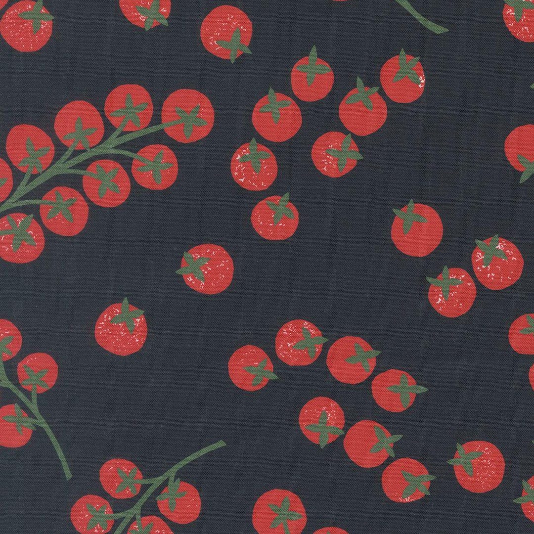Tomatoes - Midnight, Moda Fabrics, Garden Series: Katharine Watson ...