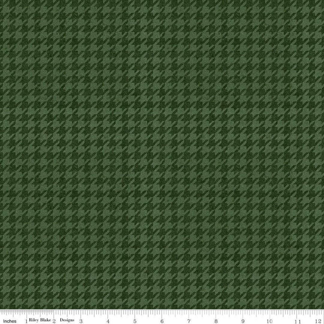 Houndstooth Green C637 ALL ABOUT Plaids Riley Blake Fabrics - Etsy UK